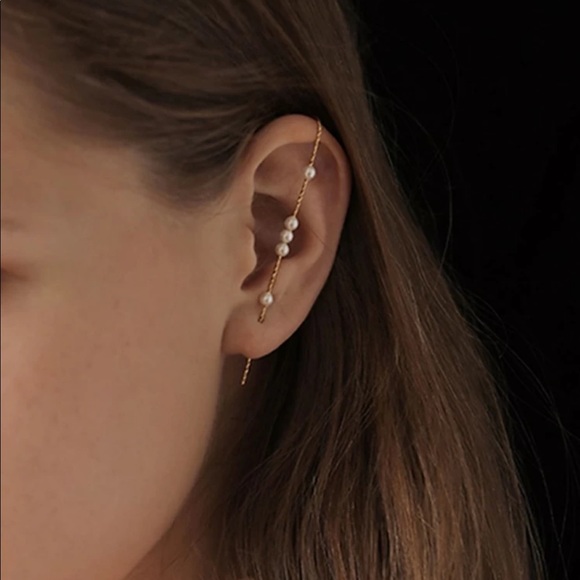 Jewelry | 1pair2pcs Pearl Ear Pin | Poshmark